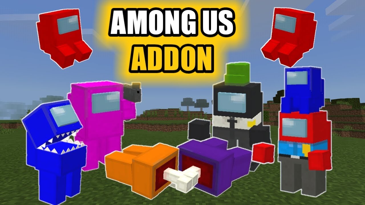 Among US Actualizacion ADDON Para Minecraft pe | Nueva ropa y Sombreros ...