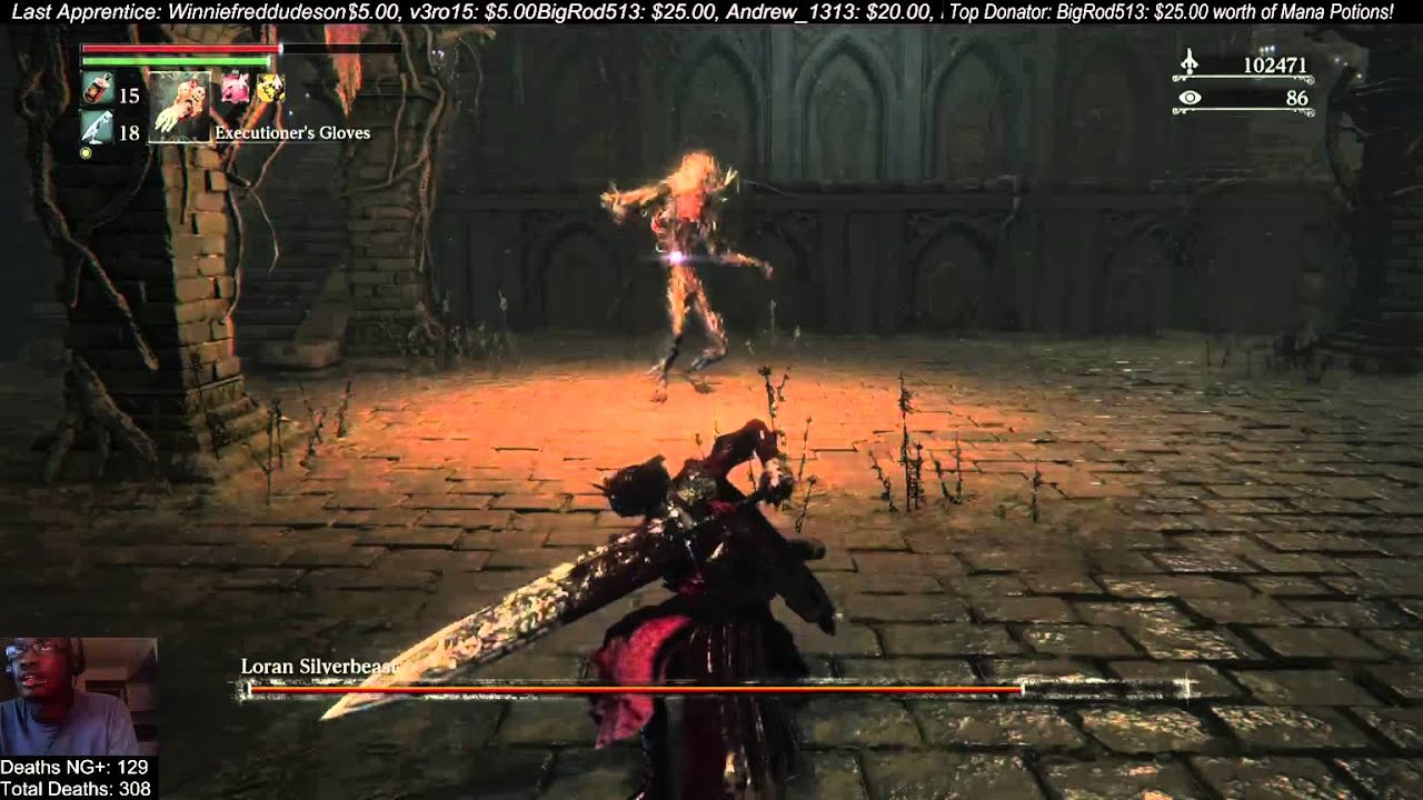 Bloodborne Loran Silver Beast Chalice Boss. - YouTube