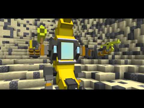 Minecraft GIANT BANANA ROBOT FIGHT!! Custom Mod Challenge - YouTube