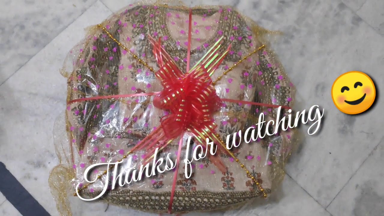Wedding tokri decoration/ dress packing - YouTube