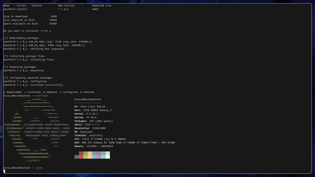 настройка Hyprland на Void linux - YouTube