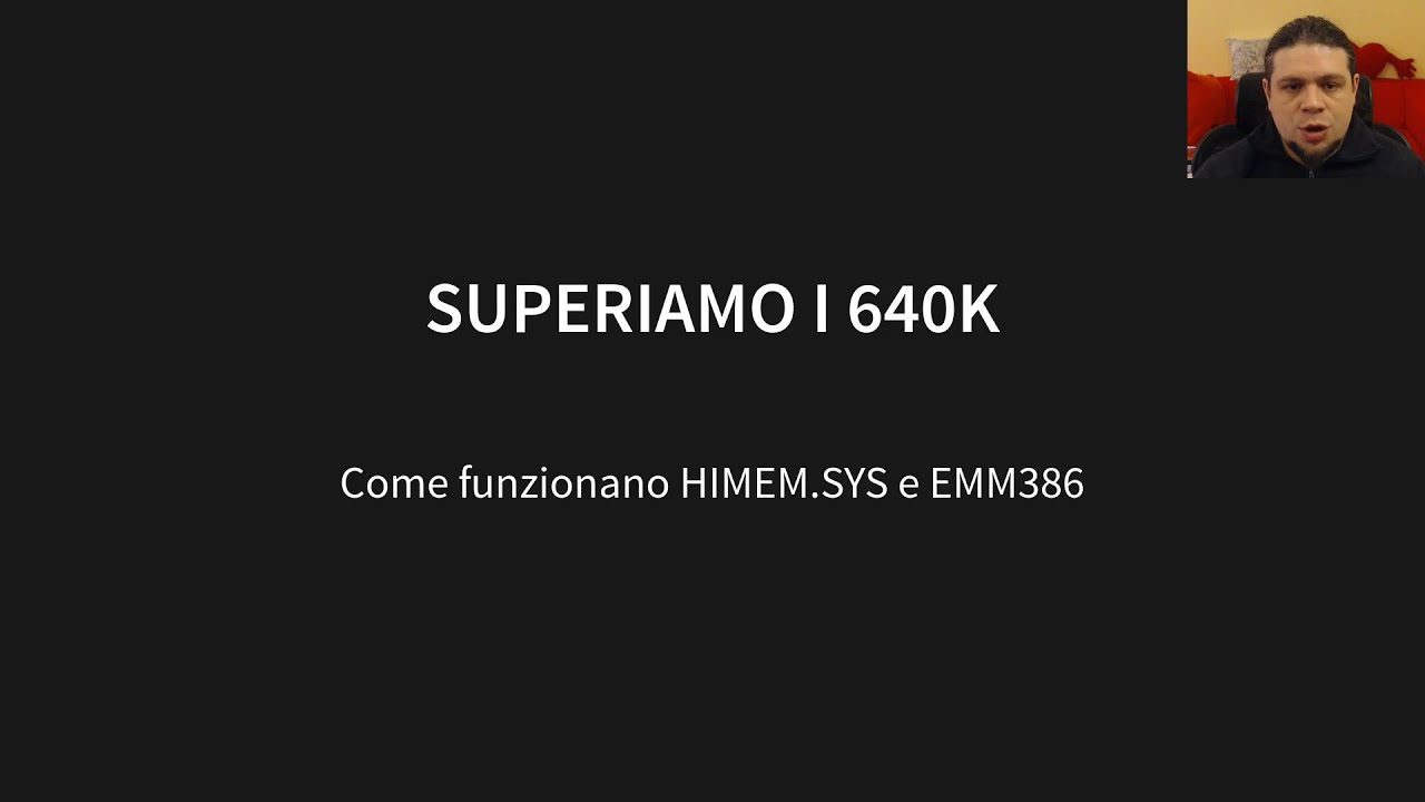 Superiamo i 640K: Come funzionano HIMEM.SYS e EMM386 - YouTube