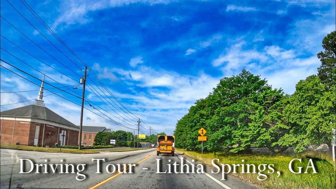 Driving Tour Through Lithia Springs, GA - 4K - YouTube
