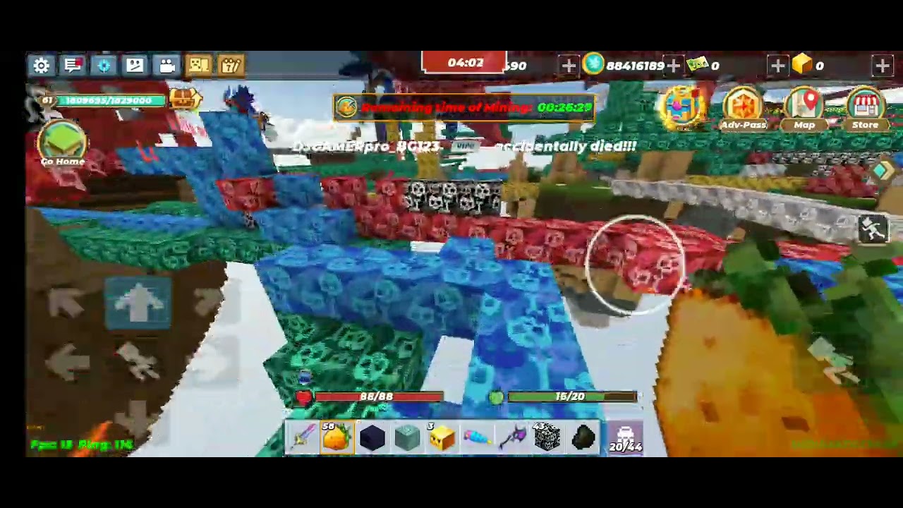 grinding in skyblock new map in skyblock blockman go #skyblock - YouTube