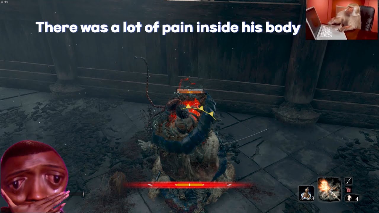 Centipede Lives inside of his body Sempou temple corrupted monks Sekiro ...