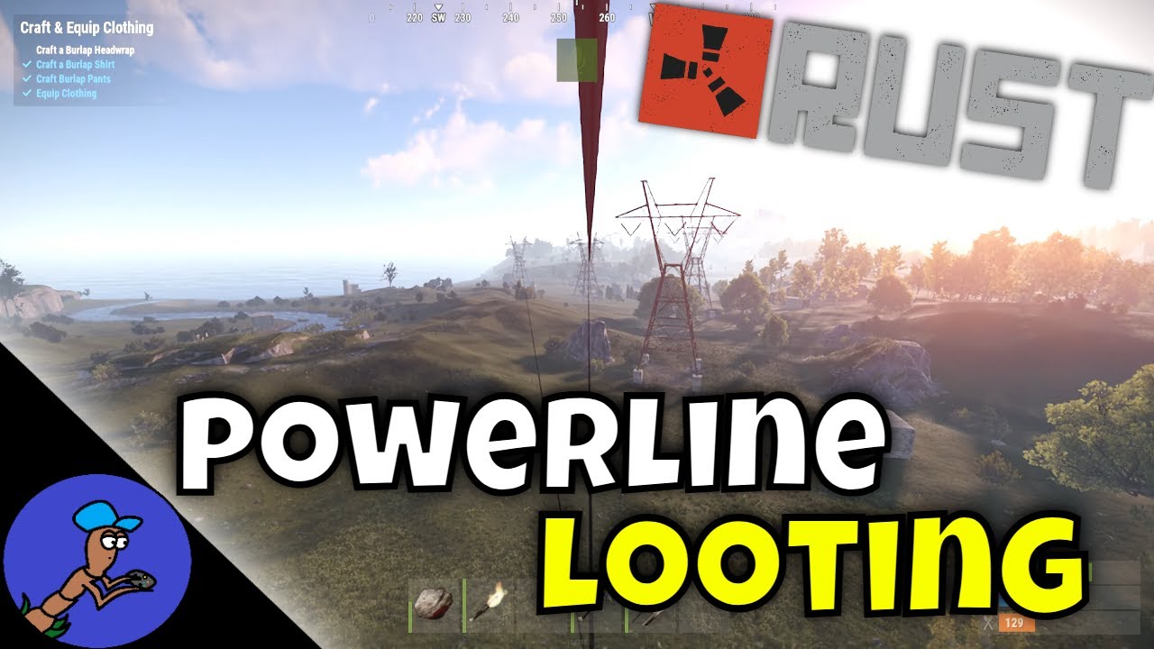 Hunting for Low-Grade Fuel – Powerline Looting | Rust Survival - YouTube