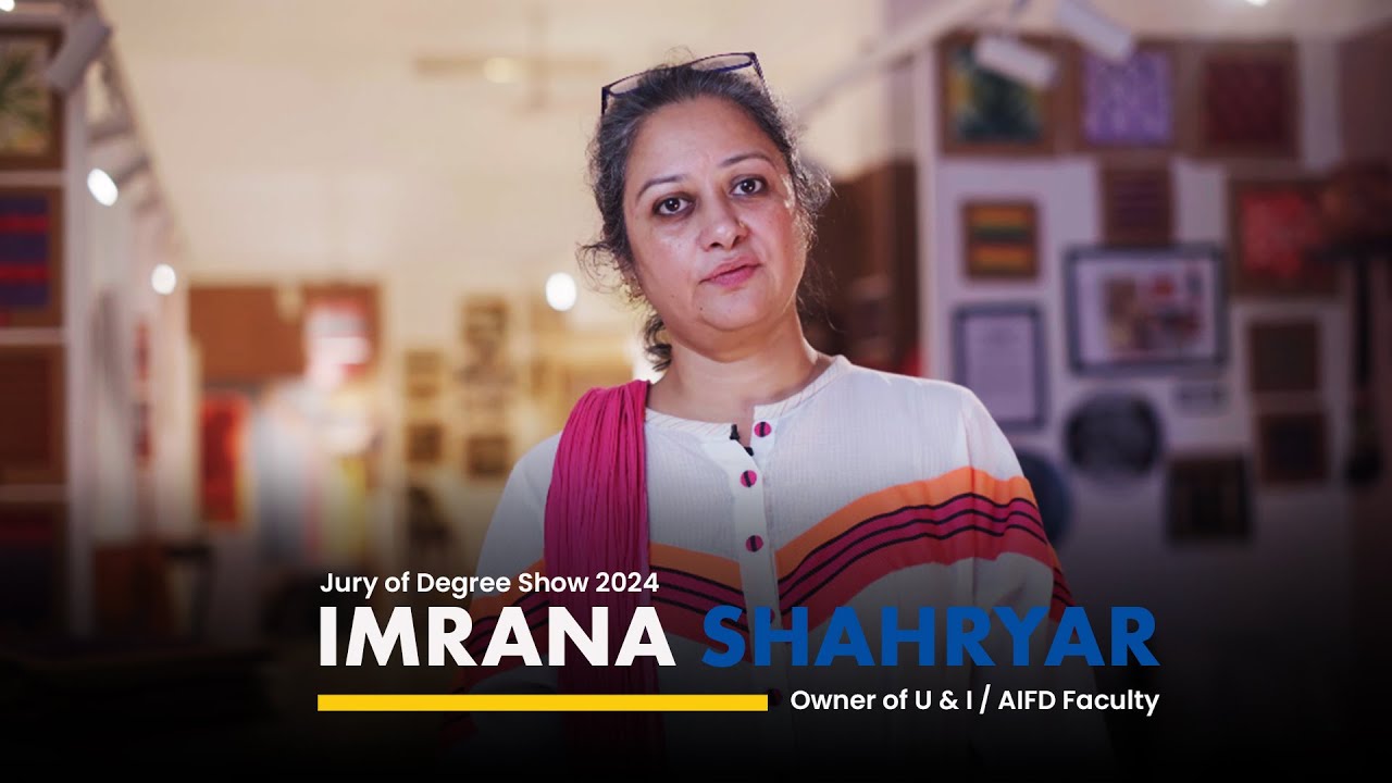 Feedback from Jury: Imrana Shahryar at Degree Show 2024 | Insights from ...