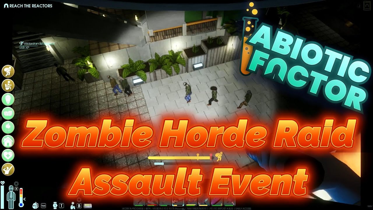 Zombie Horde Raid - Assault Event / Abiotic Factor - YouTube