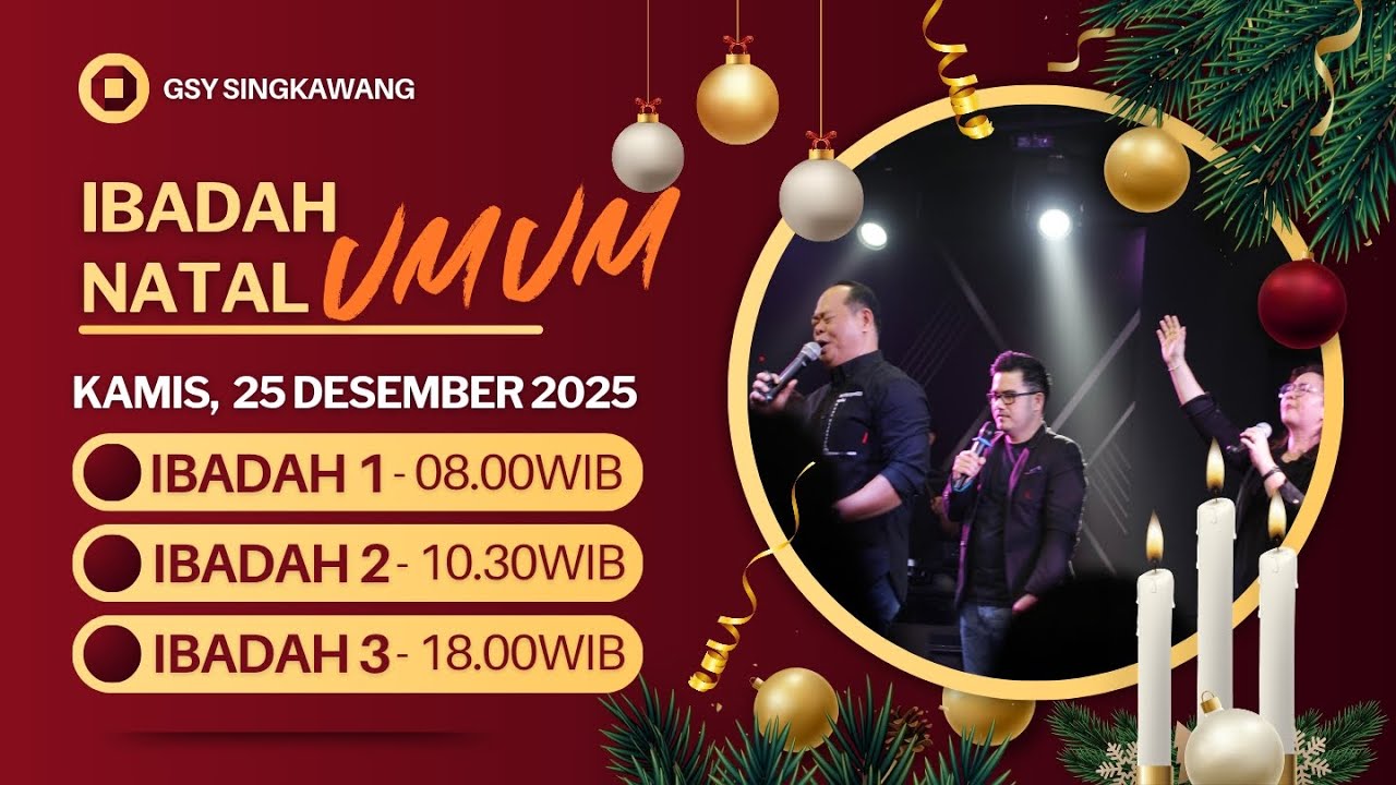IBADAH NATAL 1 I Kamis, 25 Desember 2025 I 08.00WIB - YouTube
