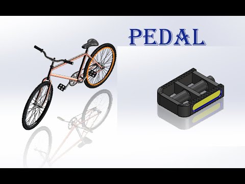 Bicycle parts CAD Modelling - Pedal #solidworks #caddesign - YouTube