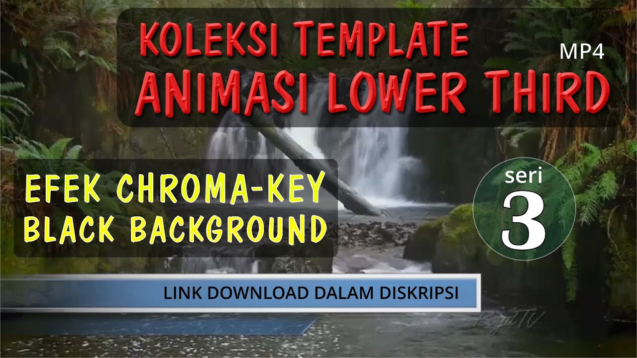 Template Animasi Lower Third MP4 Seri 3 | Efek Chroma Key - YouTube
