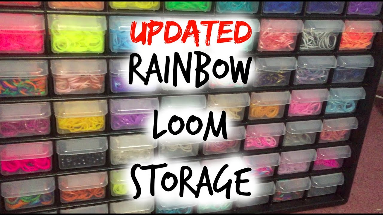 UPDATED Rainbow Loom Storage! - YouTube