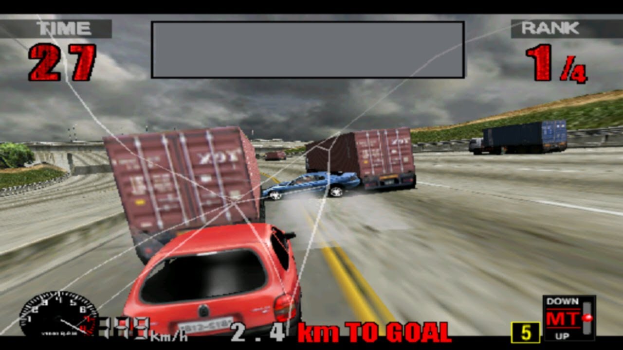 Thrill Drive - Konami NWK-TR - Standard Blue Car (1996 Ford Mustang ...