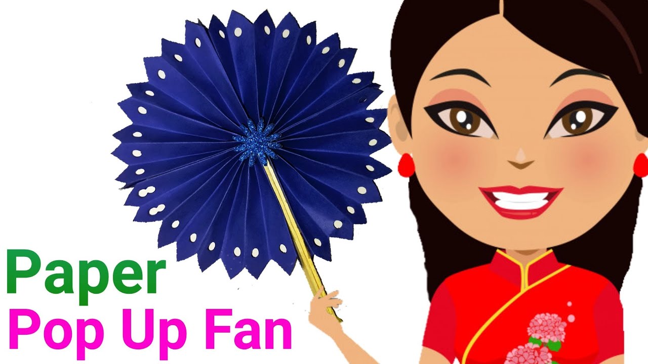 Paper Pop Up Fan ☢️ - YouTube