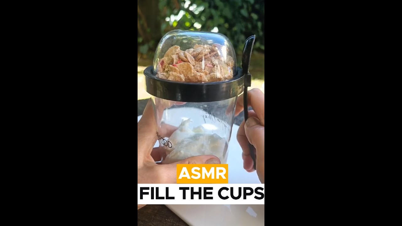 ASMR Fill The Cups With Snacks #food #asmr #candy #chocolate #shorts # ...