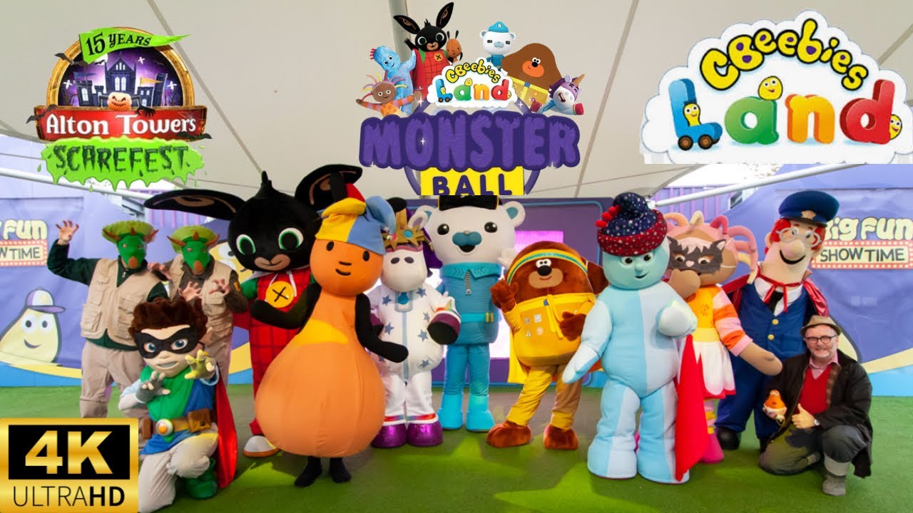 Cbeebies land monster ball -Alton towers scarefest 2022 - YouTube