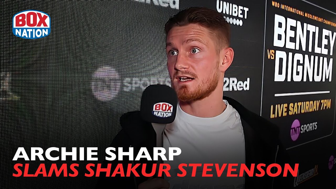 "YOU JELLED & S*** YOURSELF!" - Archie Sharp GOES IN ON Shakur Stevenson - YouTube