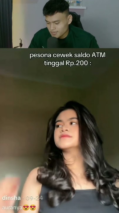 Pesona cewe saldo atm tinggal Rp.200 - YouTube