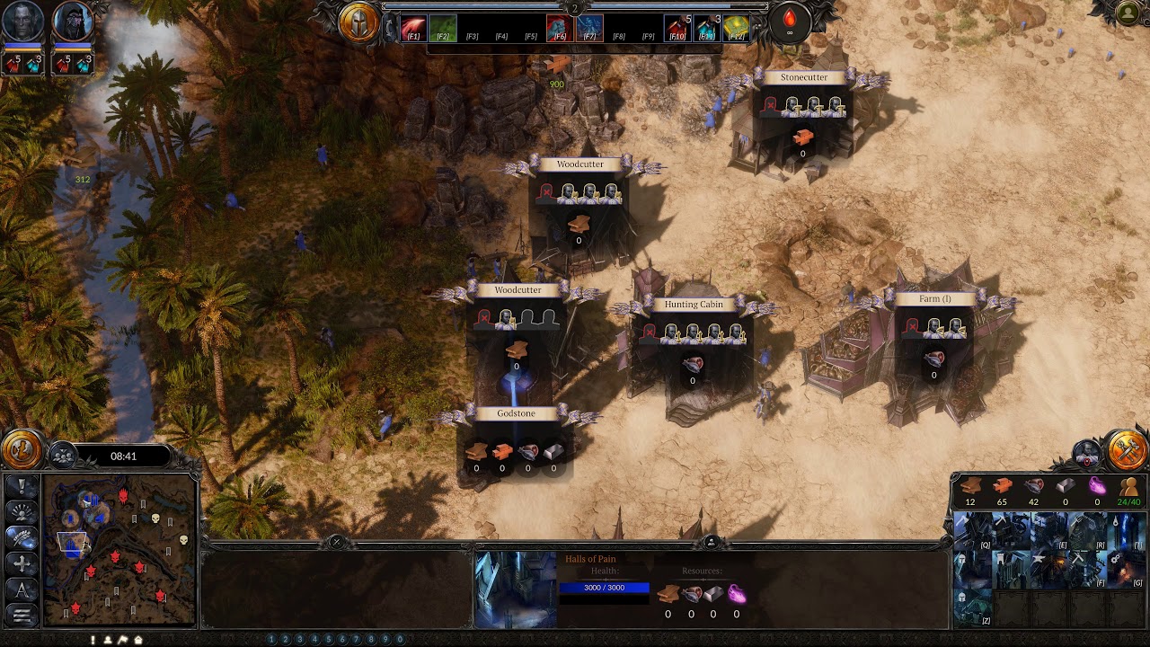 SpellForce 3 Fallen God - Skirmish AI match - Dark Elf vs Elf - YouTube