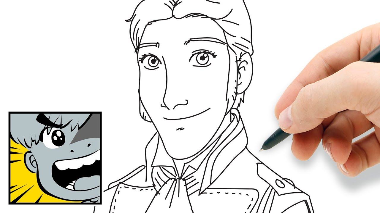 How to draw Hans - YouTube