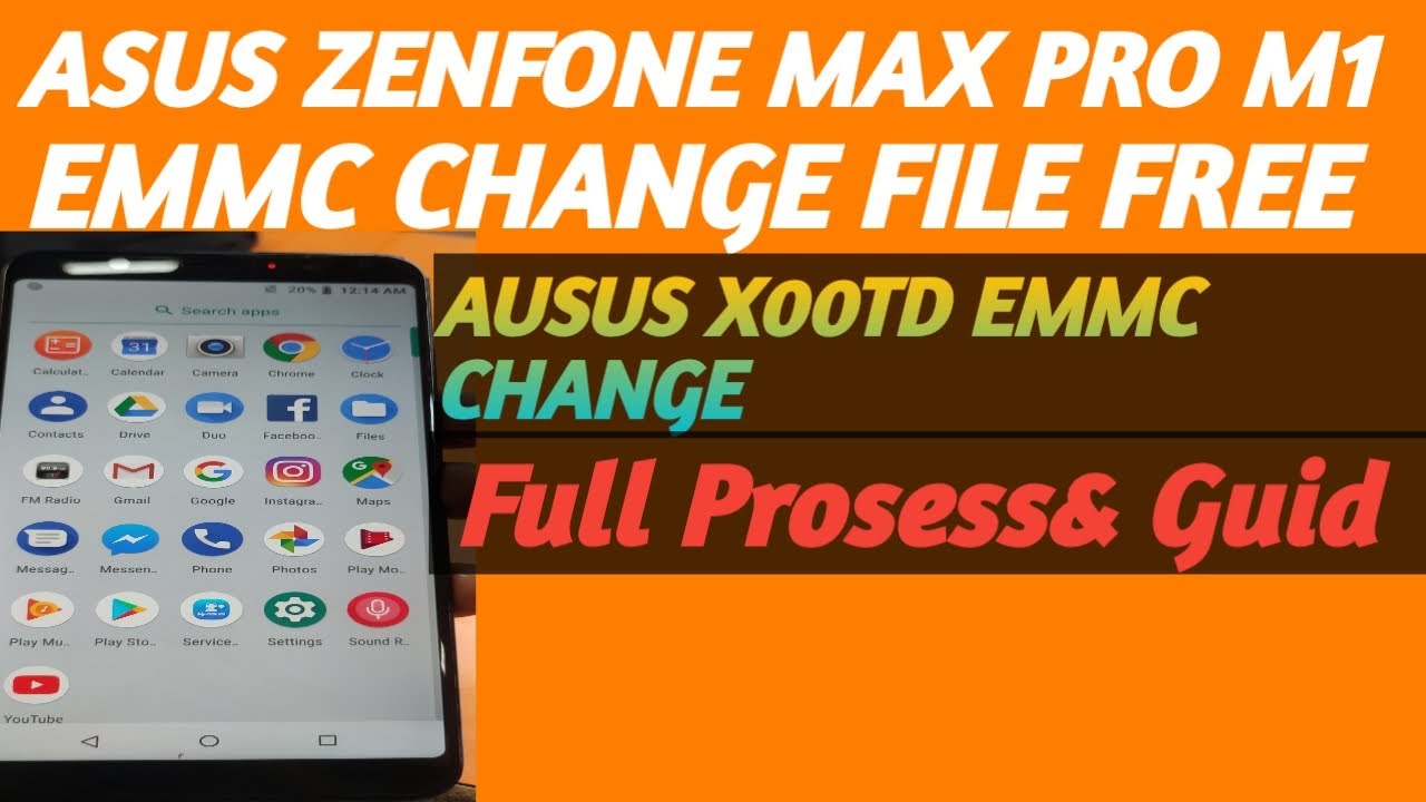 Asus Zenfone Max Pro M1 Emmc Change Full Process& Guid With Free File ...