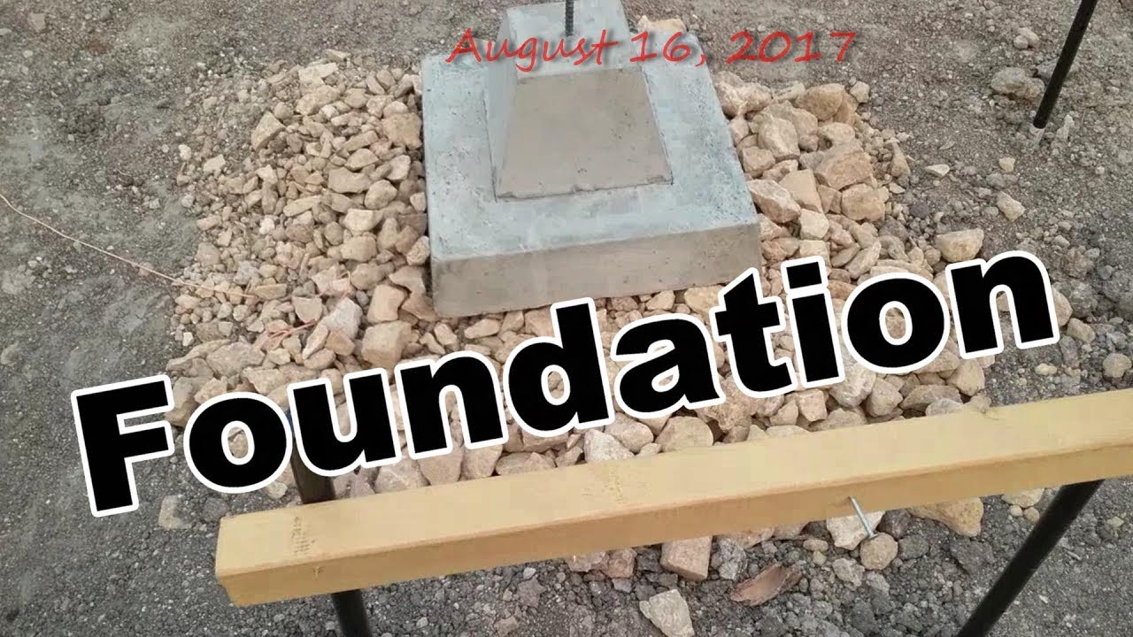 Off Grid Home Build Post & Beam Foundation - YouTube