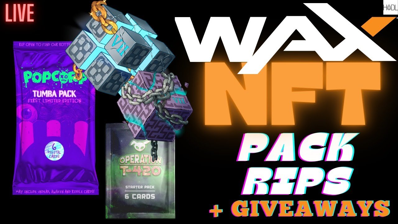 WAX NFT Pack Rips LIVE + Giveaways - Bitcoin Origins, PopCorp ...
