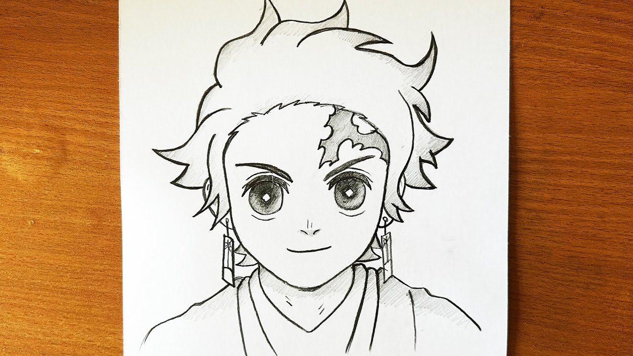 How To Draw Tanjiro (Demon Slayer) || Tanjiro drawing tutorial - YouTube