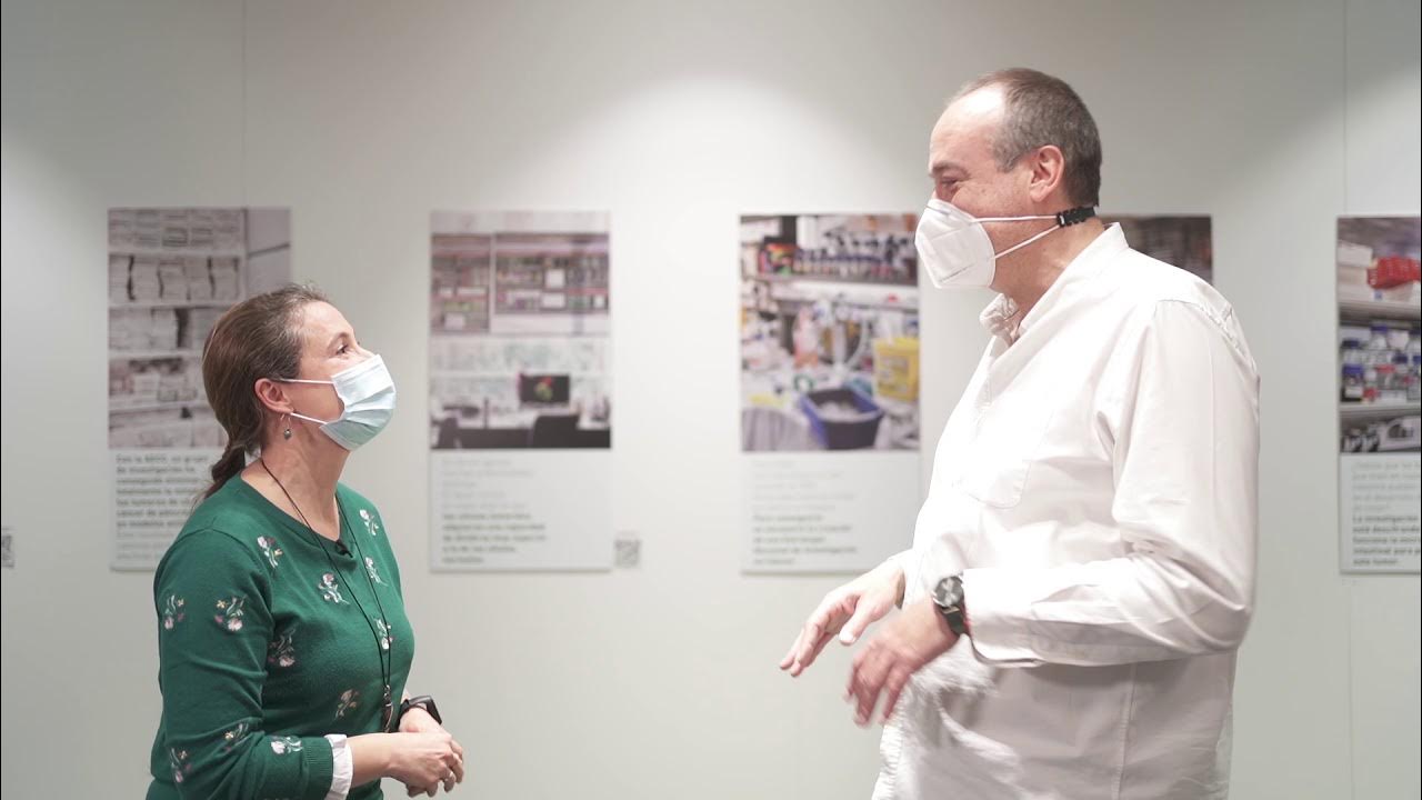 Entrevista Patricia Sancho y César Pérez - exposición "+ Investigación, + vida" - YouTube