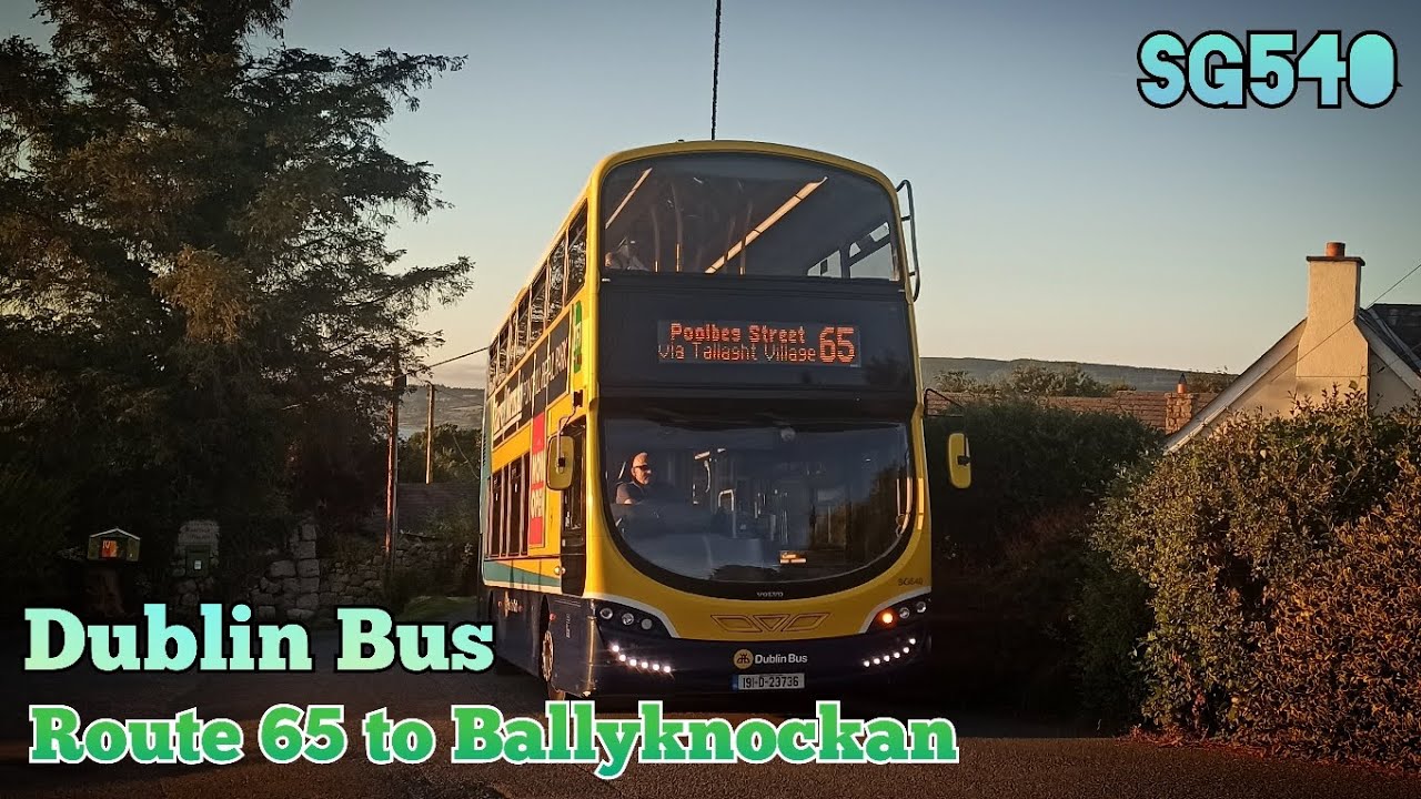 Dublin Bus | Route 65 (Poolbeg Street to Ballyknockan) | FULL Route ...