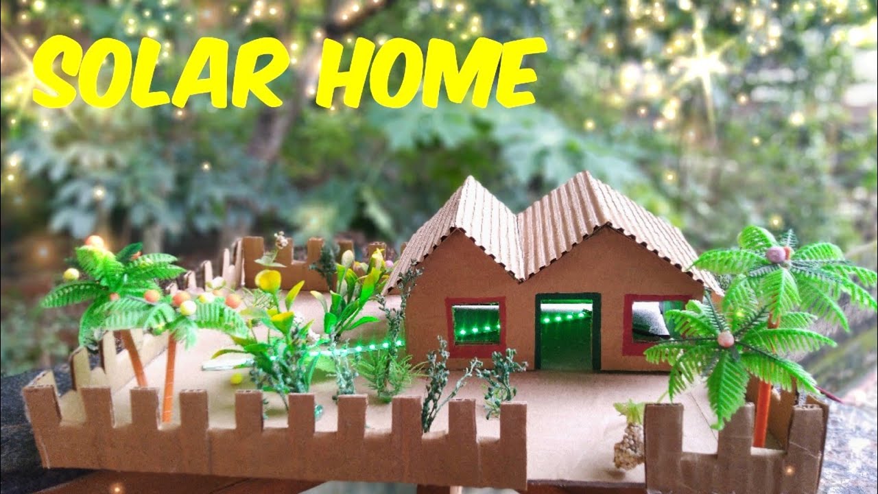 How to make a solar house||school project ||REE TECH Malayalam - YouTube