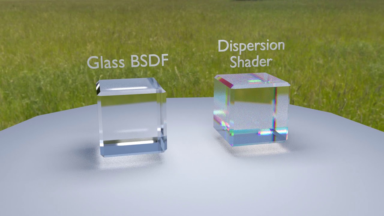 Glass BSDF vs Dispersion Glass - YouTube