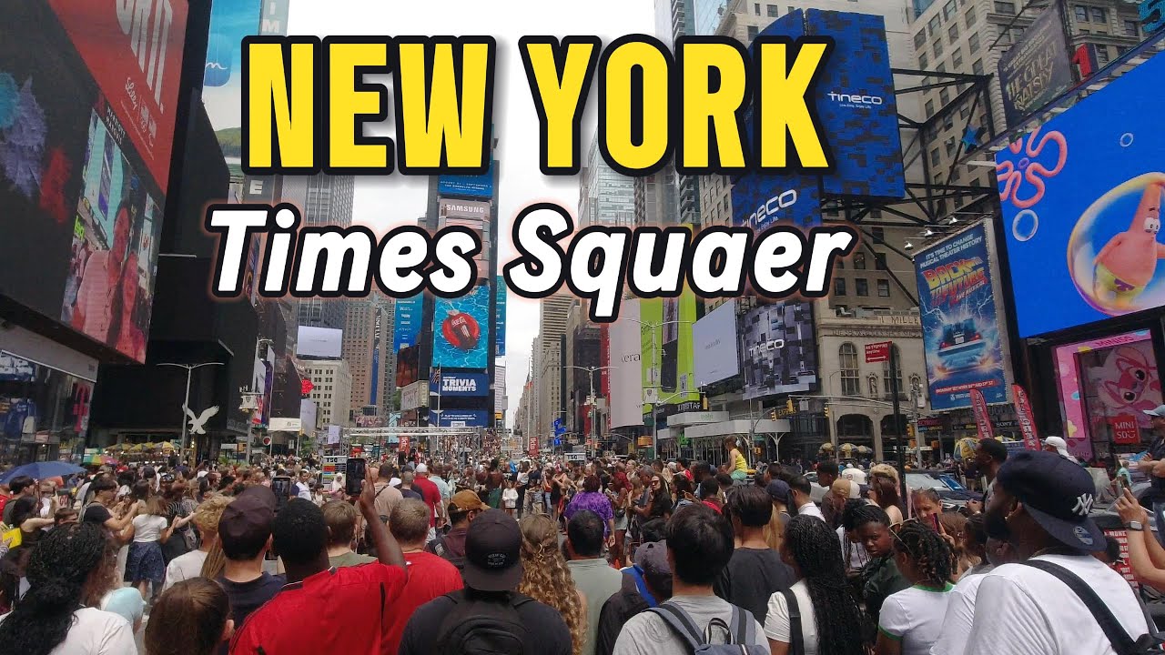 4K New York City Manhattan Times Square Walking Tour 2024 - YouTube