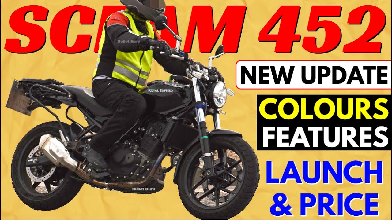 Royal Enfield SCRAM 452 Features, Colours, Launch & Price Update - YouTube