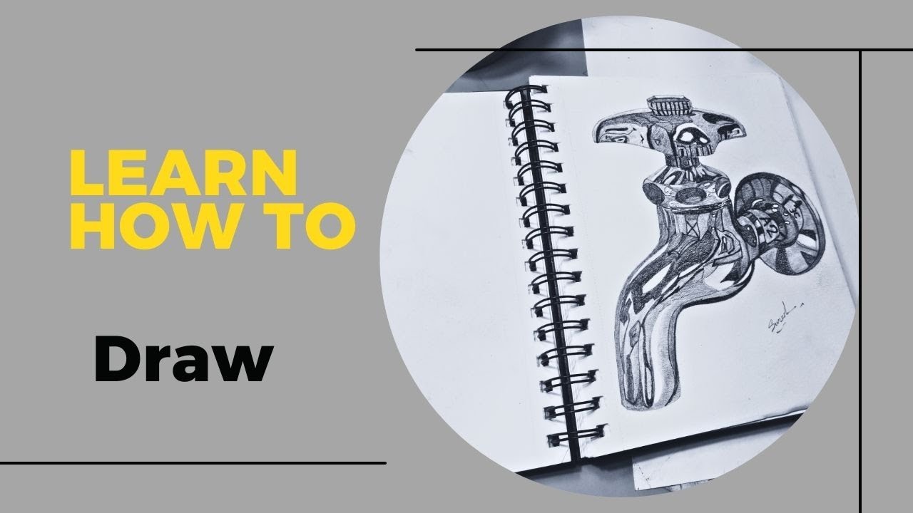 HYPER REALISTIC TAP DRAWING TUTORIAL | HOW TO DRAW EASY - YouTube