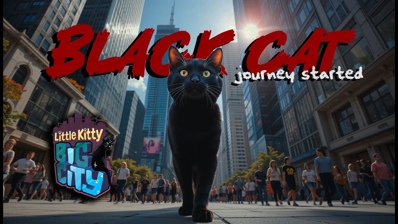 PETUALANGAN CELENG SI KUCING HITAM DIMULAI!!! | LITTLE KITTY BIG CITY ...