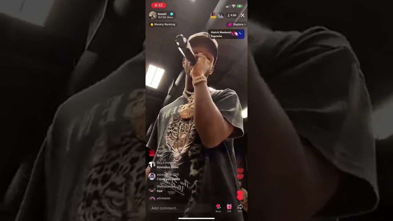 Toosii- Love is… Live performance on Tiktok - YouTube