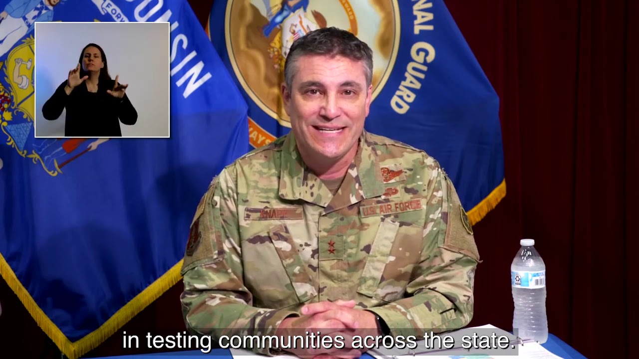 COVID 19 Briefing 5 19 20 Maj Gen Paul Knapp Guard's Testing Mission ...