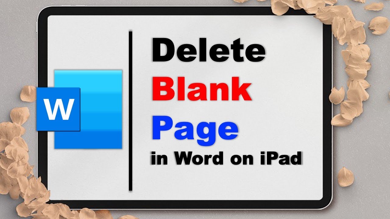 How to Delete Page In Word [ iPad App ] - YouTube