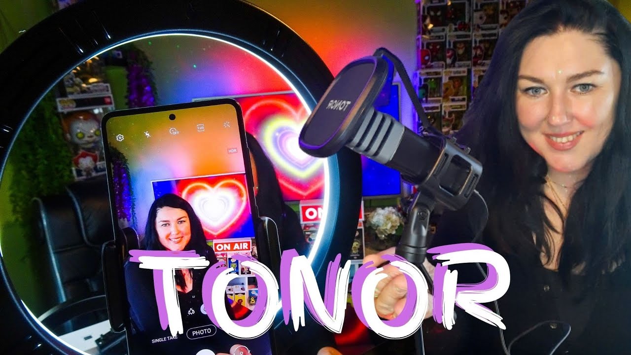 TONOR Condensed Microphone And Remote Controlled Ring Light/affordable ...