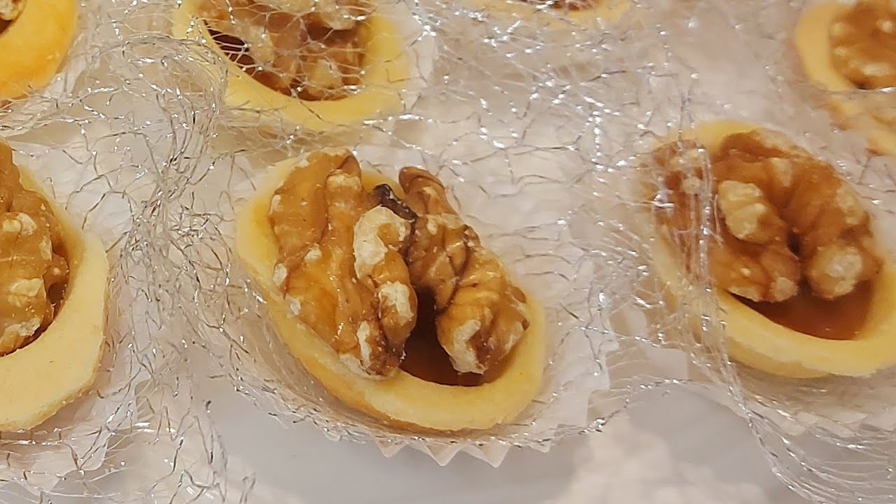 Walnuts Sweet Recipe الجوزيه بحشوة لكراميل مع كافة تفاصيل وأسرار نجاح ...