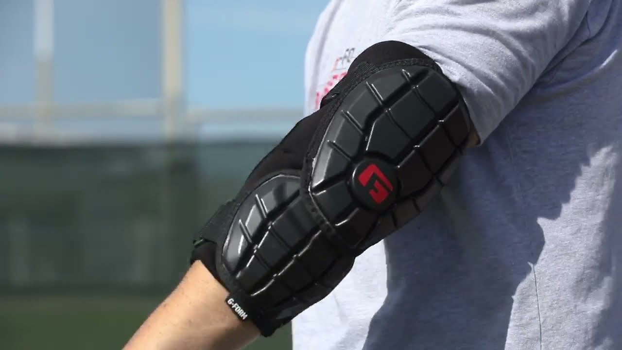 90+ mph Baseball Pitch to the Elbow - Protected by G-Form - YouTube