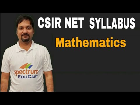 CSIR NET SYLLABUS | Syllabus of csir net Mathematics | csir net ...