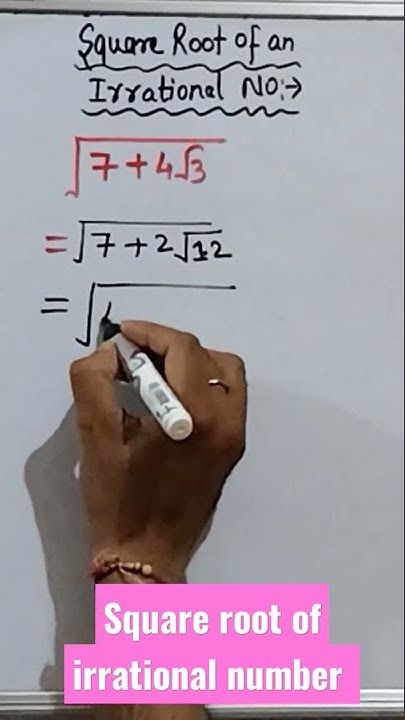 Square root of an irrational number| how to find the square root of an ...