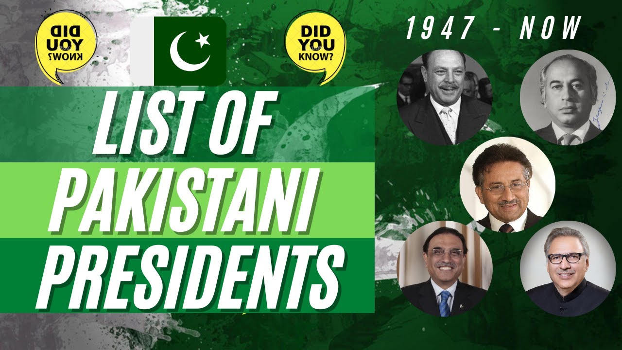 List of Pakistan Presidents with pictures and details | 1947 to 2021 ...