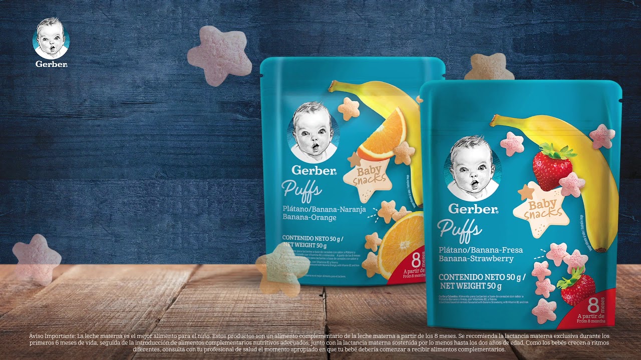 Nuevos Puffs Gerber®, los snacks nutritivos y especiales para tu bebé ...