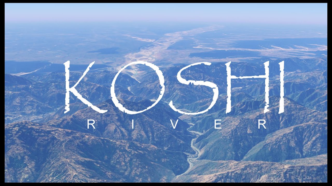 Koshi River aerial view || Tributaries of Koshi River || Koshi Barrage ...