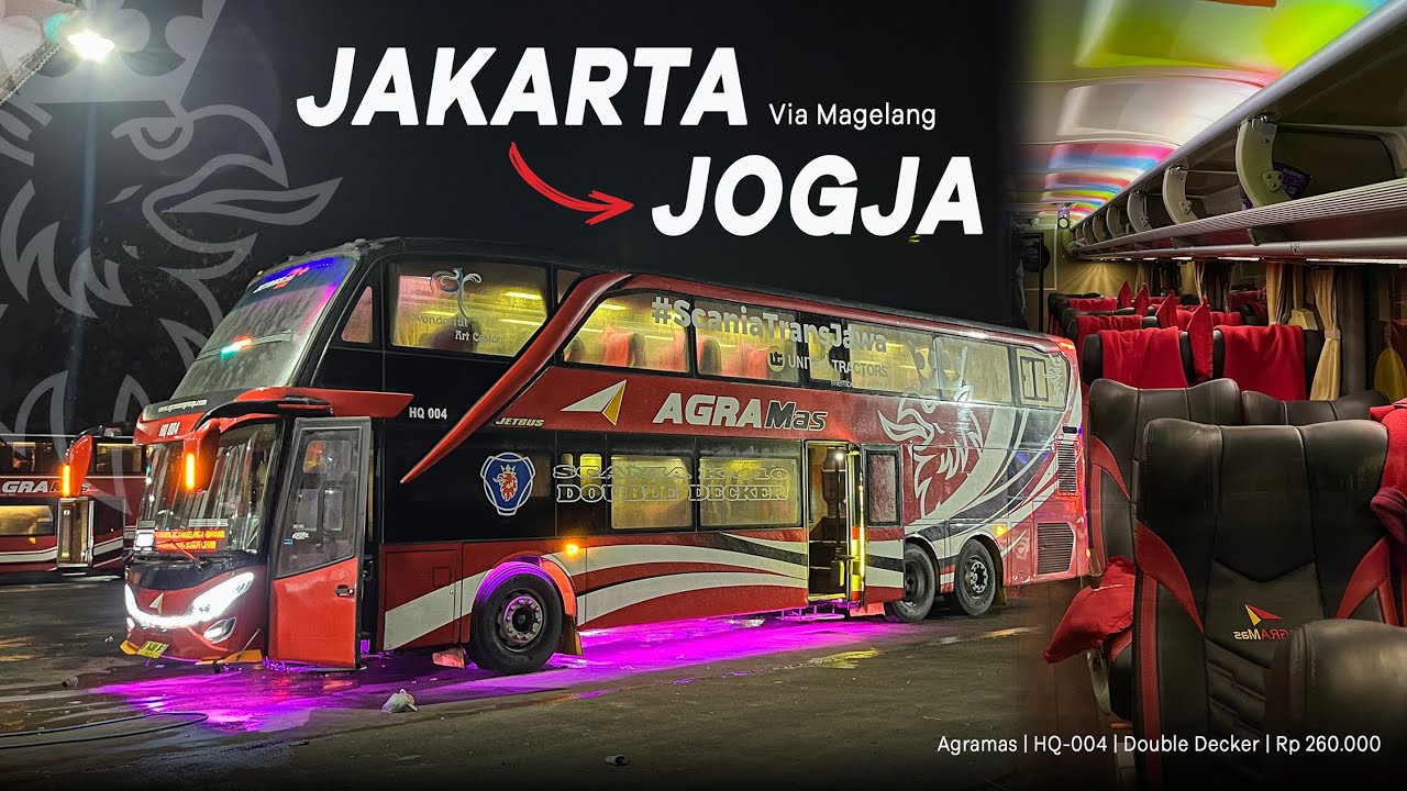 BUS JUMBO LEWAT JALAN SEMPIT DAN BERKELOK 🤯 | Trip Report Bus Agra Mas ...