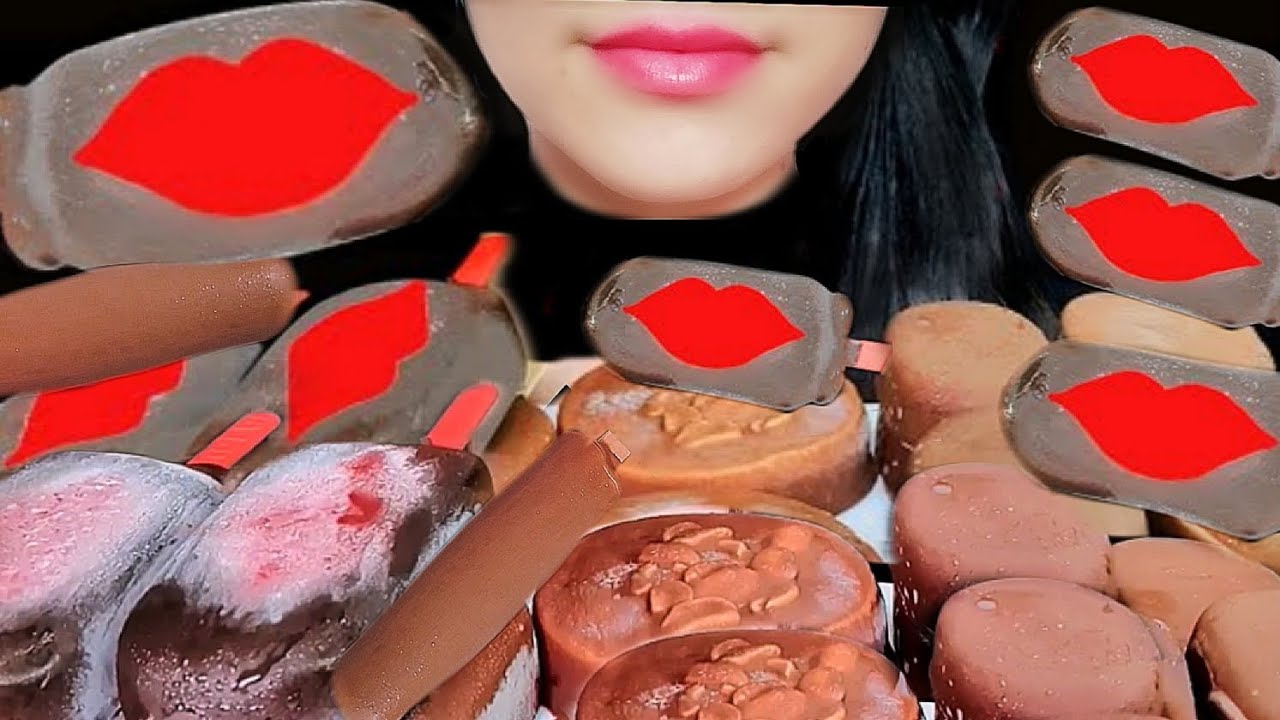 ASMR EATING MAGNUM ICECREAM + LIPS CHOCOLATE ICE CREAM MUKBANG #asmr # ...