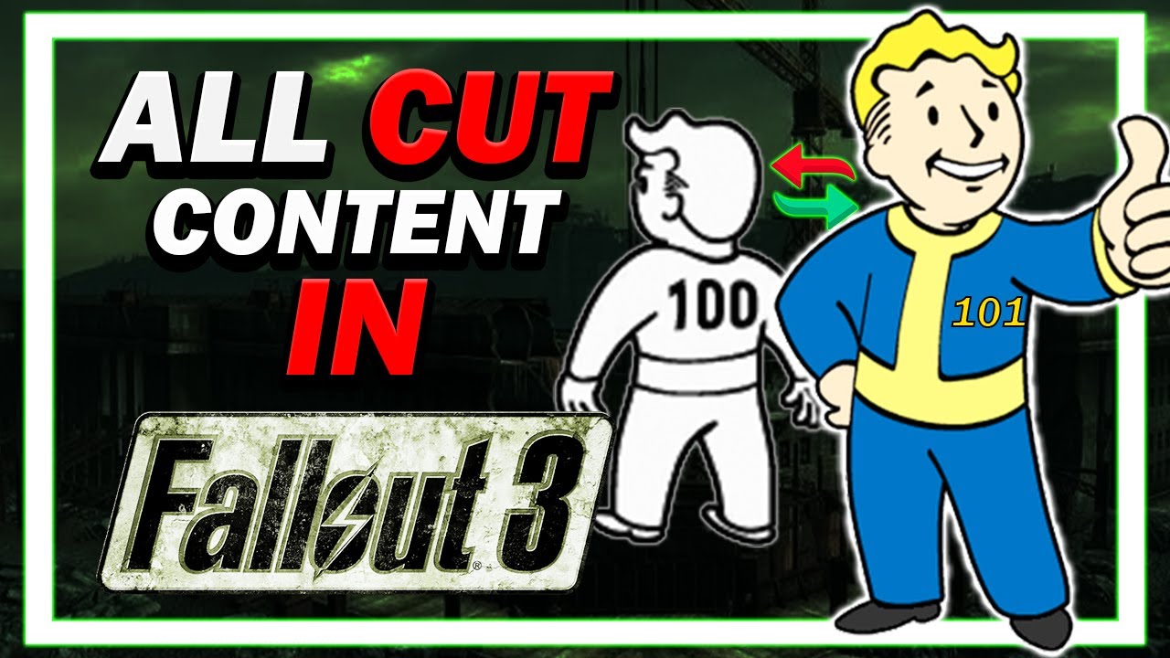 All Cut Content in Fallout 3 Explained - YouTube